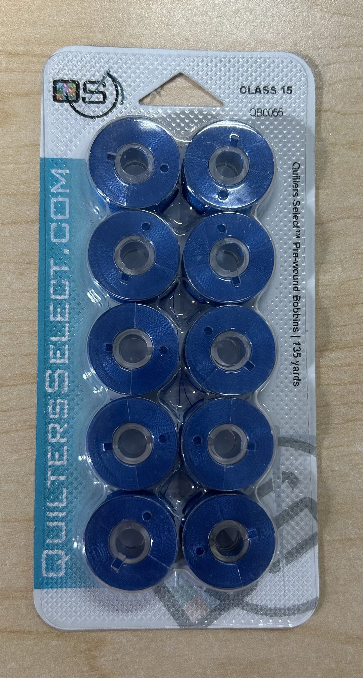 QS Prewound Bobbins Pristine Blue Class 15 — Iva's & Company Studio