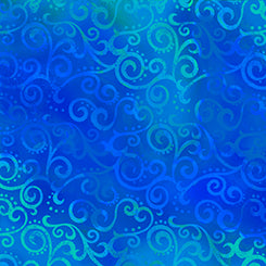 Ombre Scroll Wide-Royal — Iva's & Company Studio